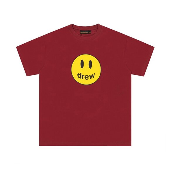drew house | Shirts | Drew House Smiley Red Round Neck Short Sleeve ...